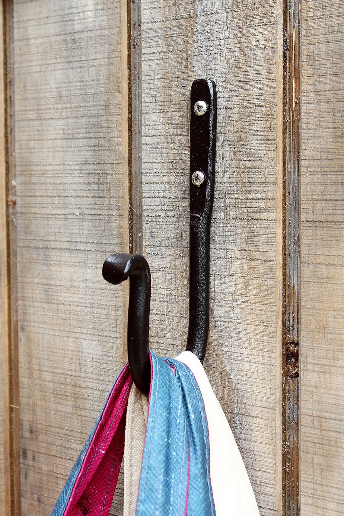 3-wrought Iron Upcurled J-hooks 6 1/2-inch set of THREE - Etsy