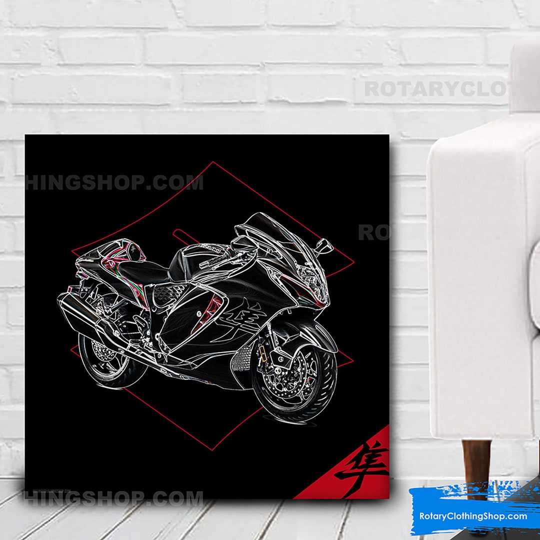 Canvas Artwork for Hayabusa Fans - Motorcycle Canvas Art - Hayabusa ...