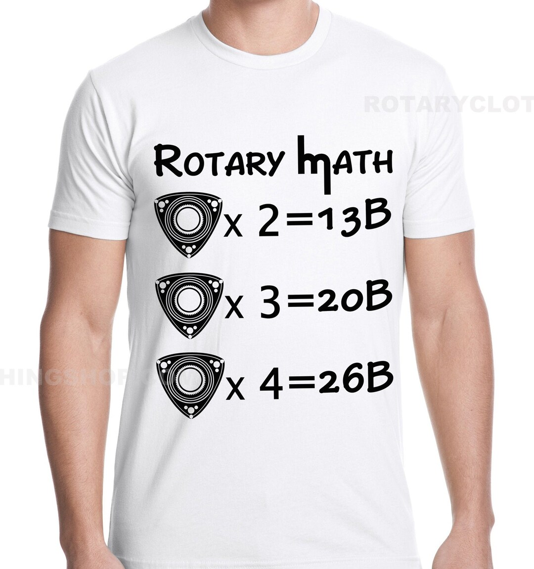 Rotary Math - Mazda Rotary - Graphic T-shirt - Men Apparel - Black Tee ...