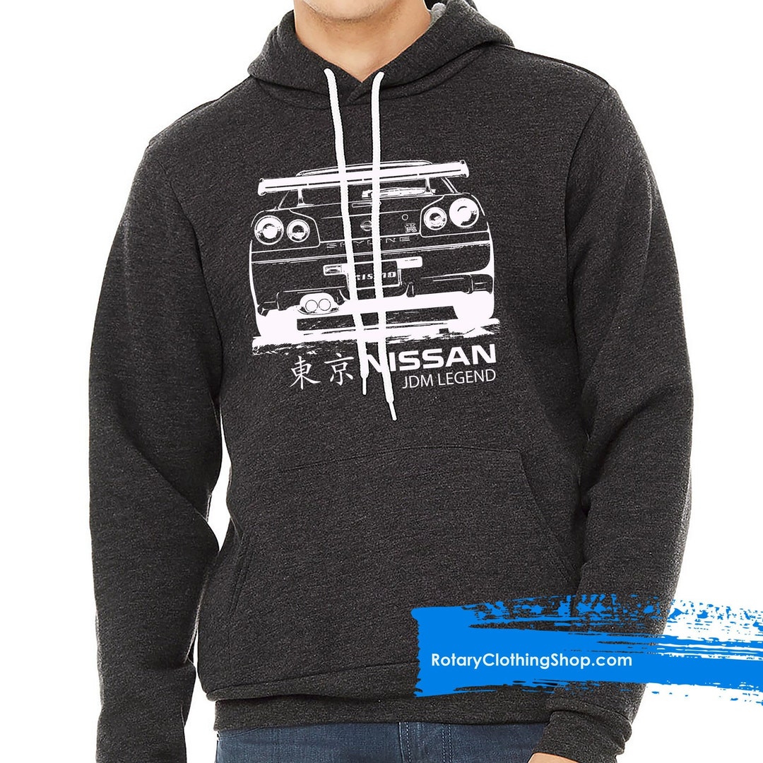 Skyline Hoodie - Nissan Sweater - Nissan GTR - JDM Legend Collection ...