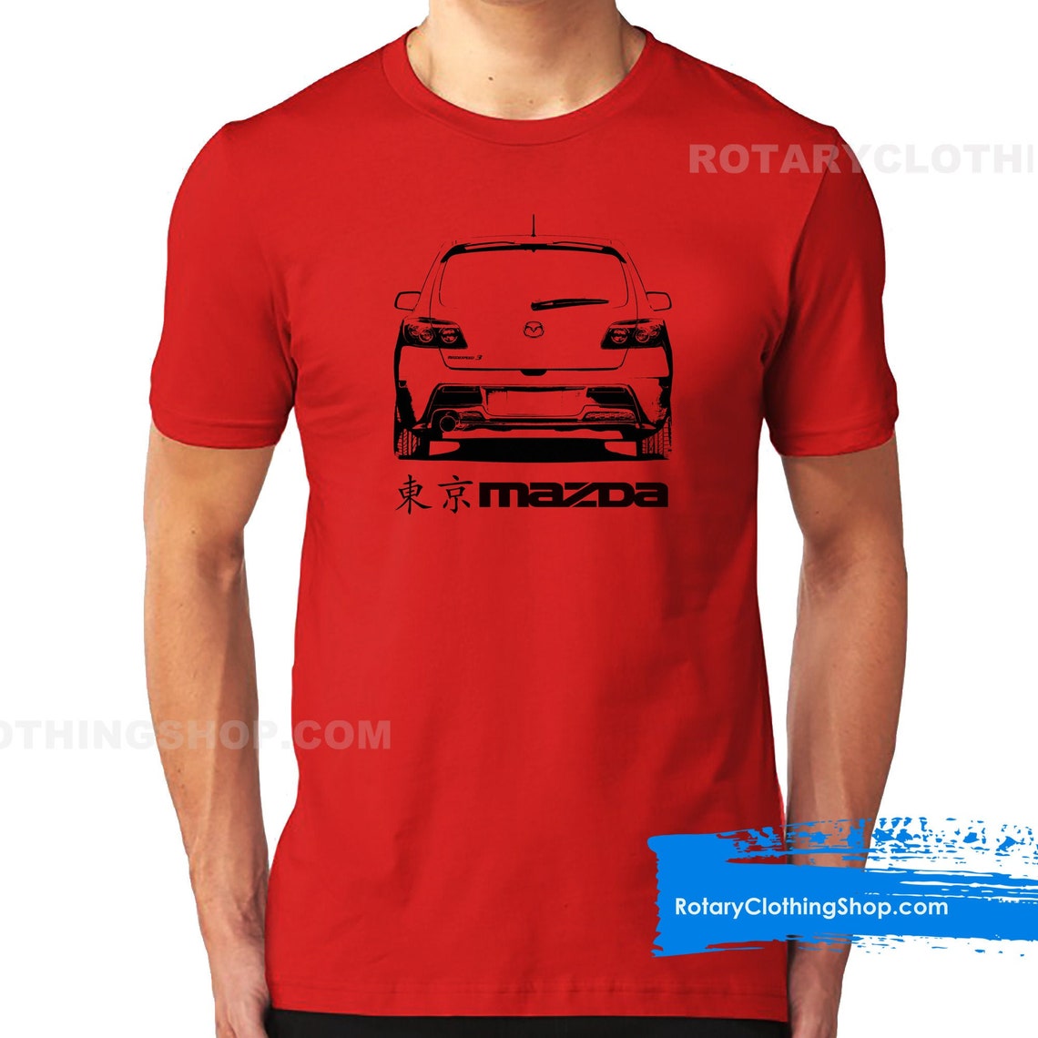 Mazdaspeed3 T-shirt- Mazda3 First Gen - Sport Hatchback - Mazda3 Shirt ...