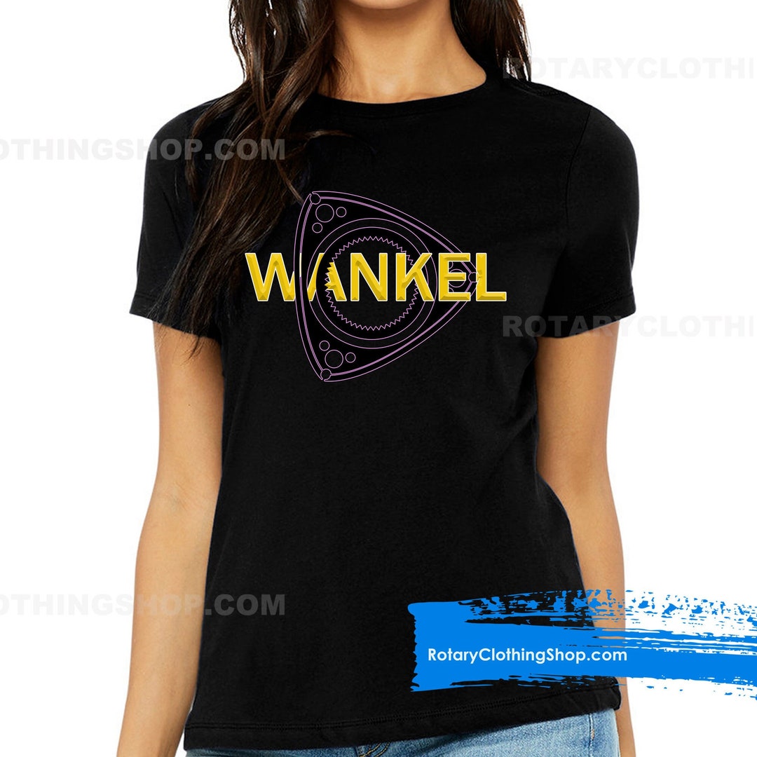 Neon Wankel- Rotary Engine T-shirt- Women Crew Neck - Mazda RX7 Tshirt ...