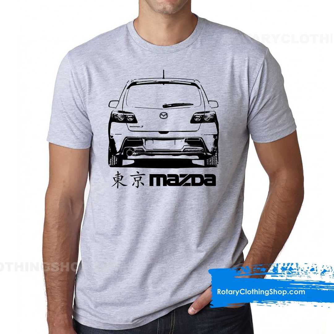 Mazdaspeed3 T-shirt- Mazda3 First Gen - Sport Hatchback - Mazda3 Shirt ...