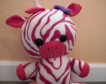 Zebra stuffed animal | Etsy