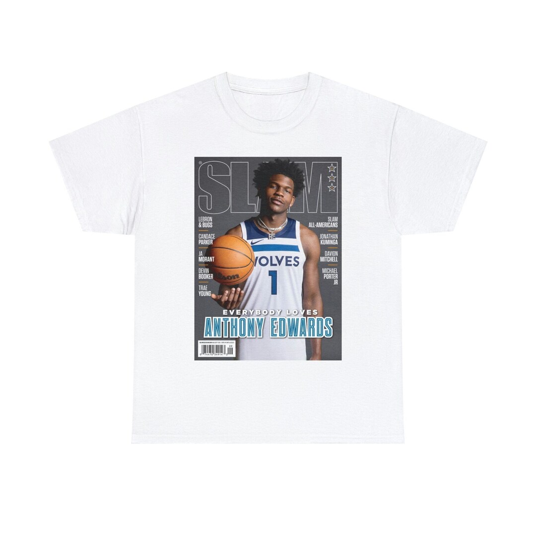 Anthony Edwards Minnesota Timberwolves NBA Slam Cover Tee - Etsy