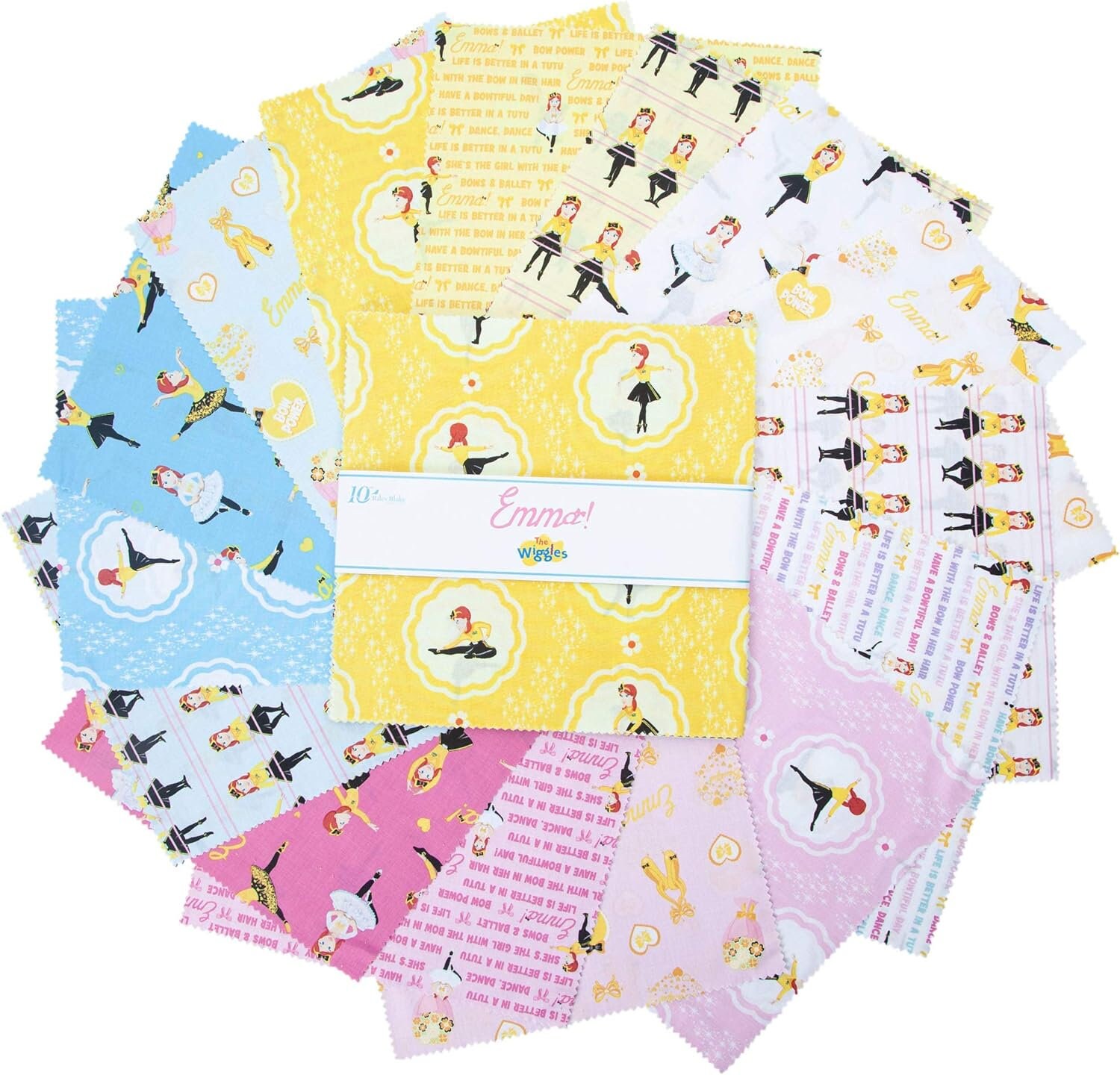 The Wiggles Emma, 42 10 Squares, Stacker, Layer Cake, by Riley Blake - Etsy