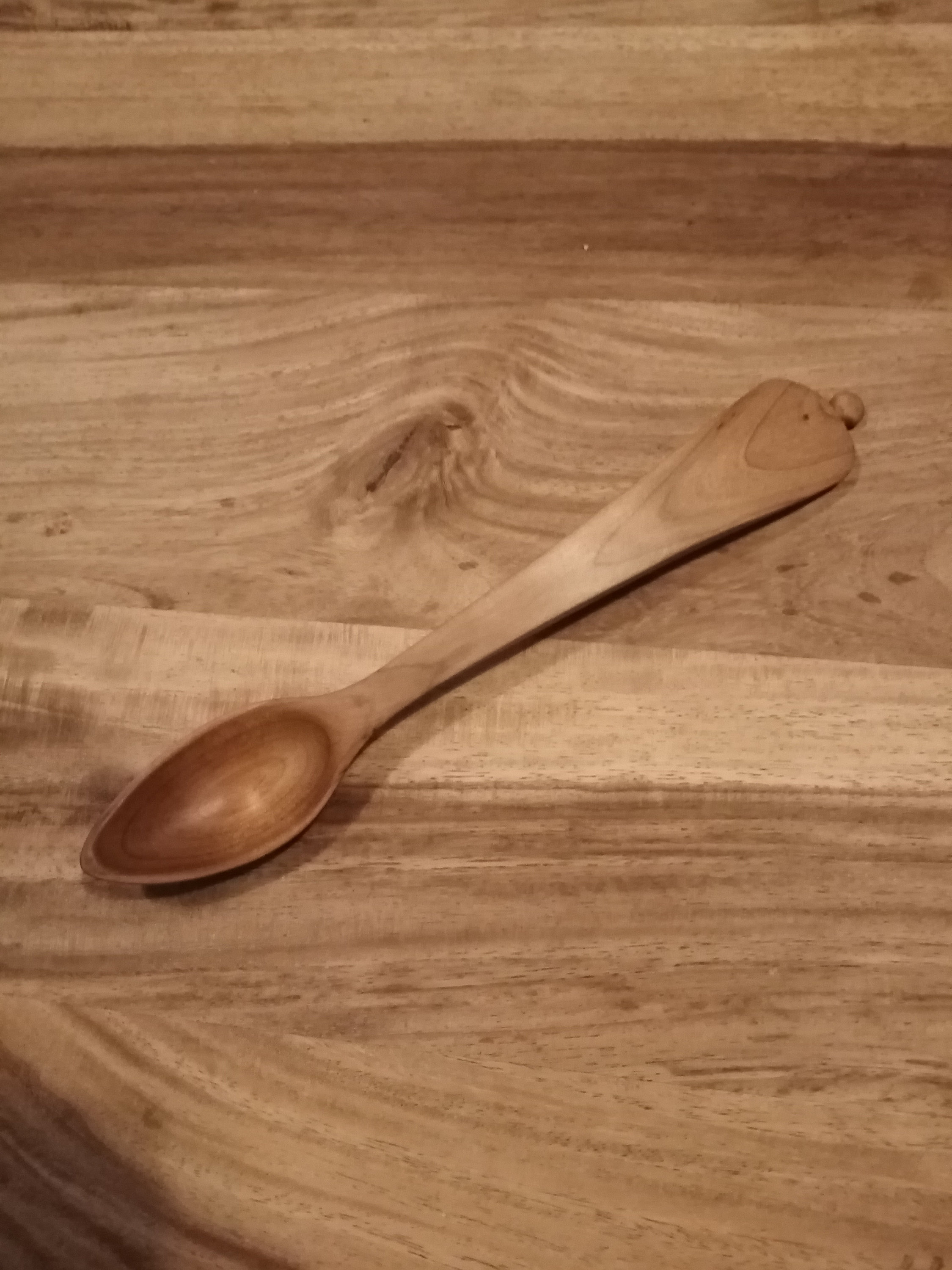 Hand carved wooden spoon tablespoon from hazelnut wooden | Etsy