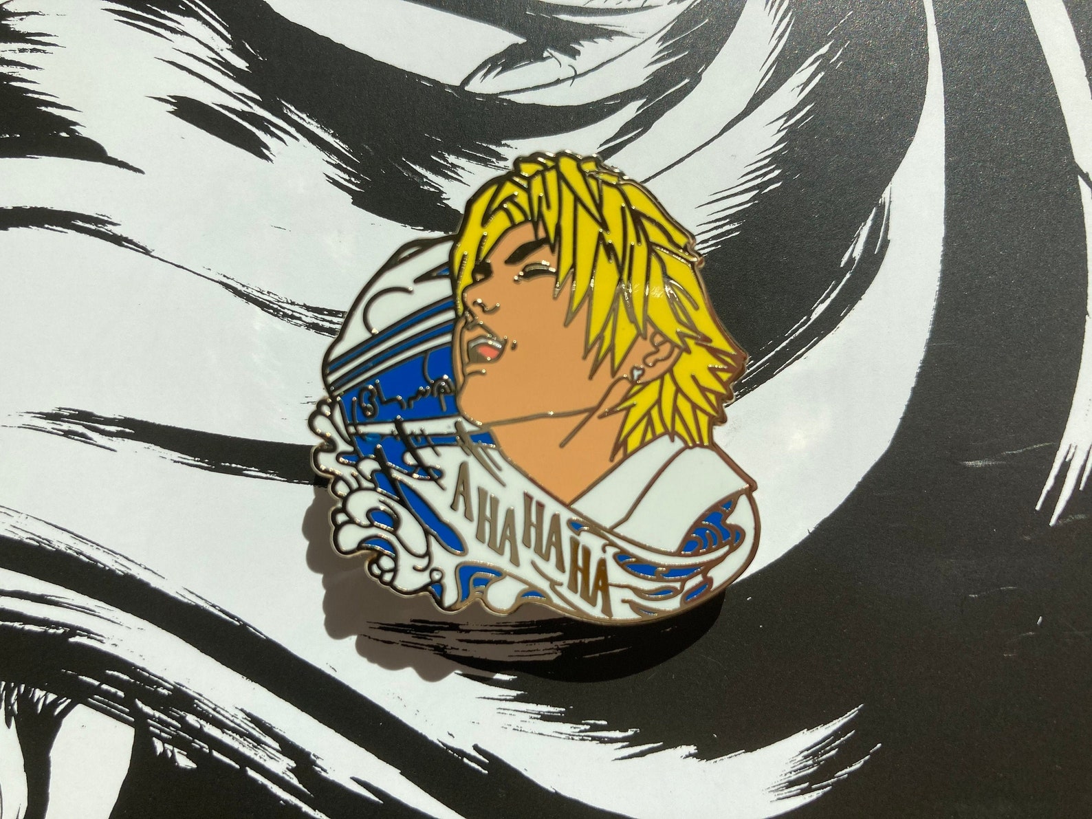 Final Fantasy X Tidus Laughing Meme Hard Enamel Lapel Pin - Etsy
