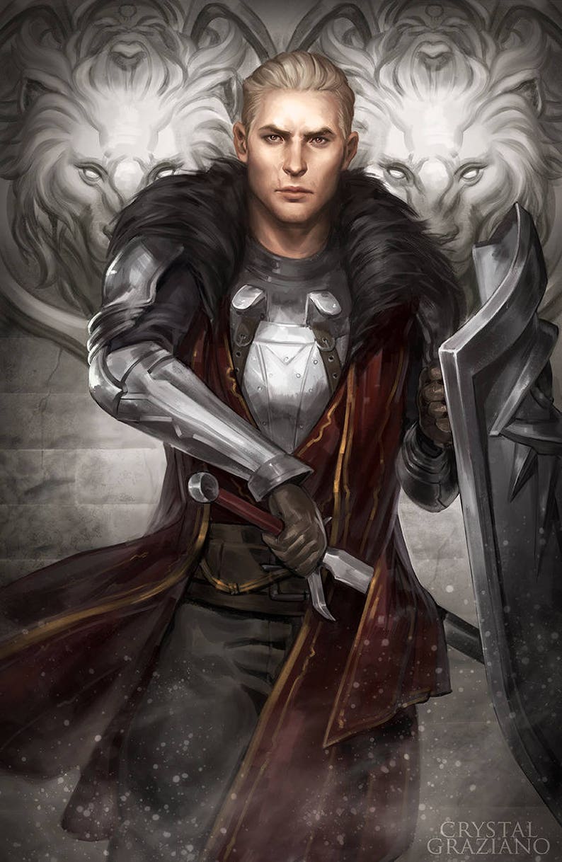 Dragon Age Inquisition Cullen Rutherford Art Print 11x17 inch | Etsy