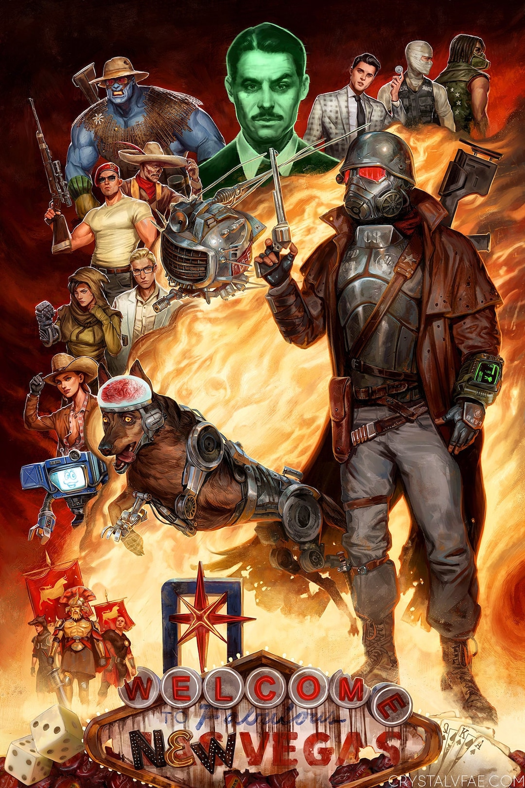 Fallout New Vegas Art Print Digital Prints Etsy
