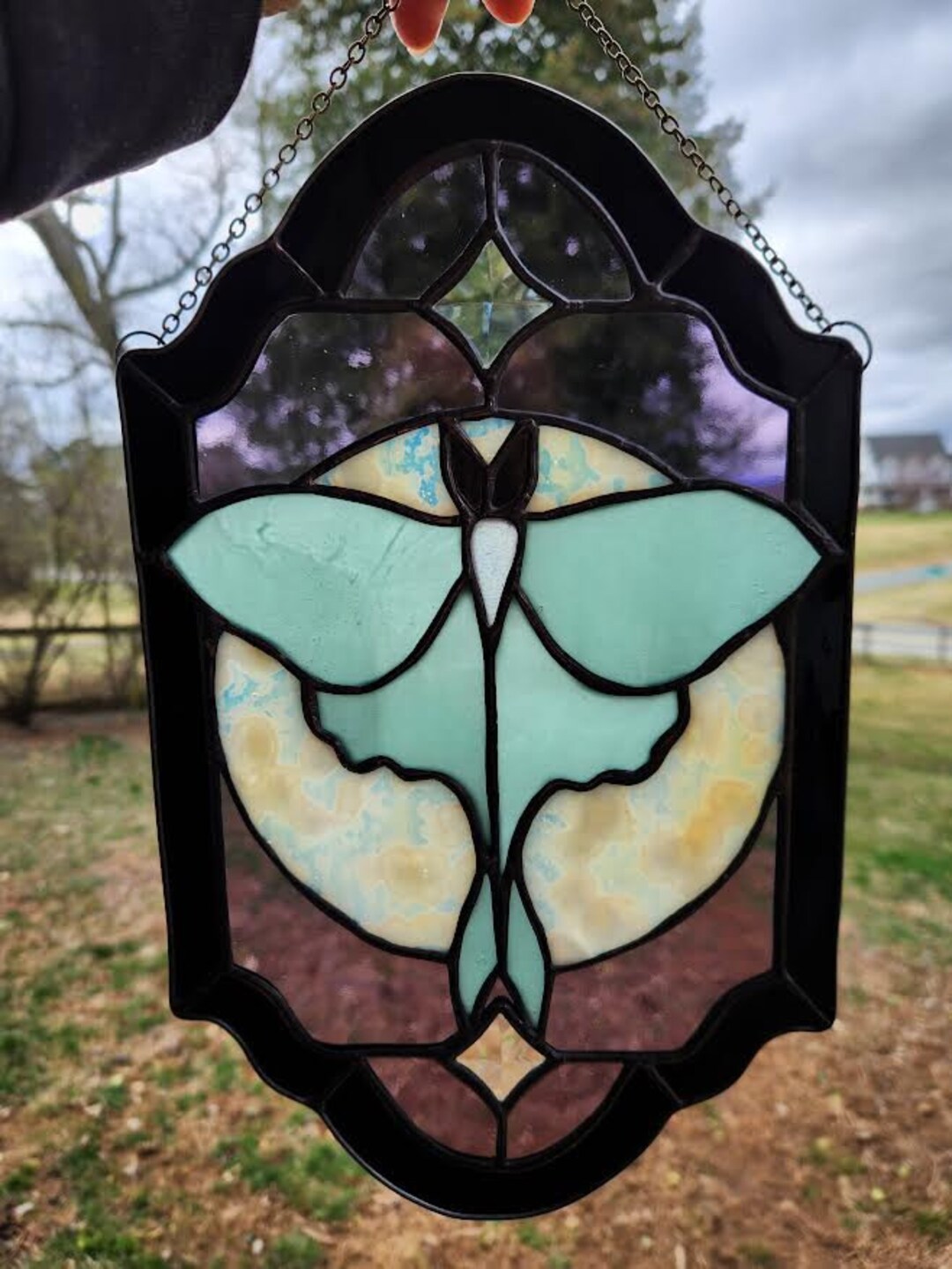 Luna Moth Stained Glass - Etsy