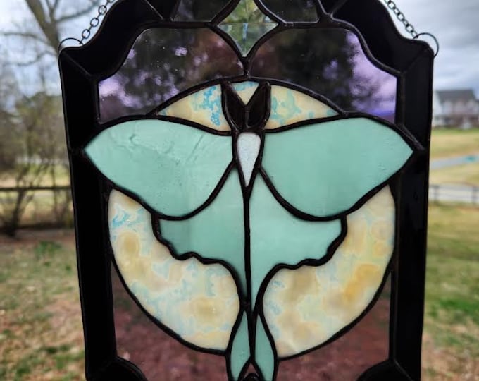 Luna Moth Stained Glass - Etsy