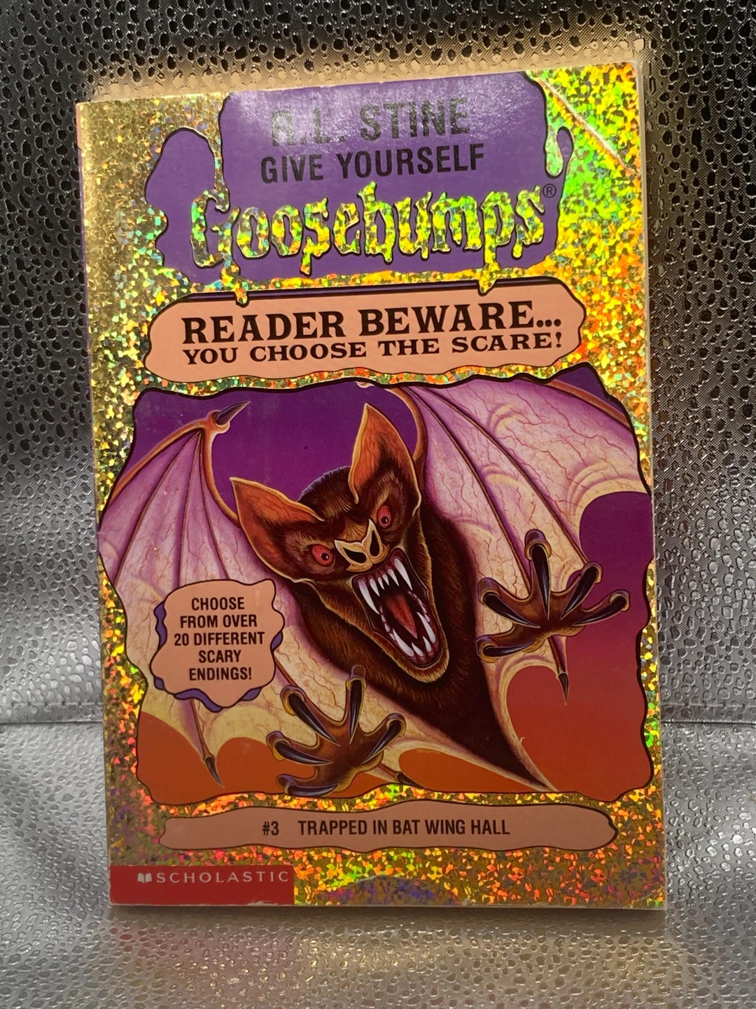 Vintage Book-goosebumps Trapped in Bat Wing Hall 1996-RL Stine-choose ...