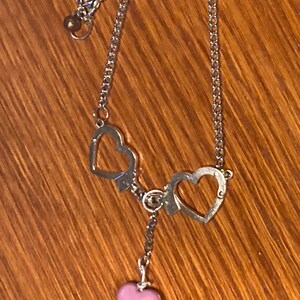 BTS Inspired I Purple You Heart Handcuff Necklace With Single Bead - Etsy