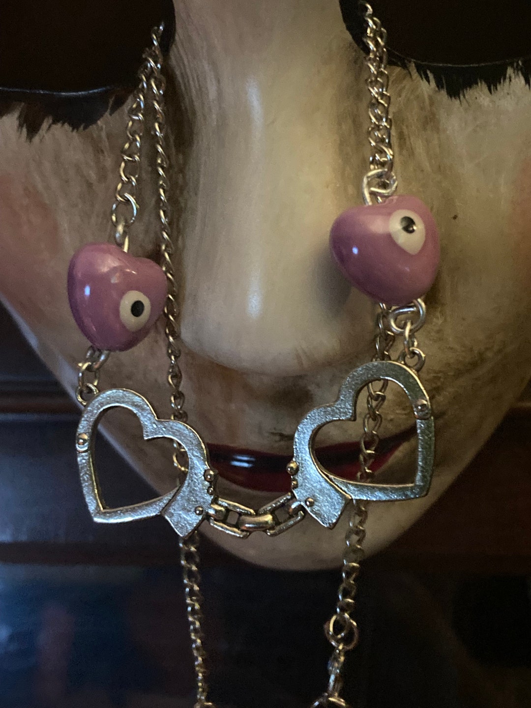 BTS Inspired I Purple You Heart Handcuff and Purple Heart Necklace - Etsy