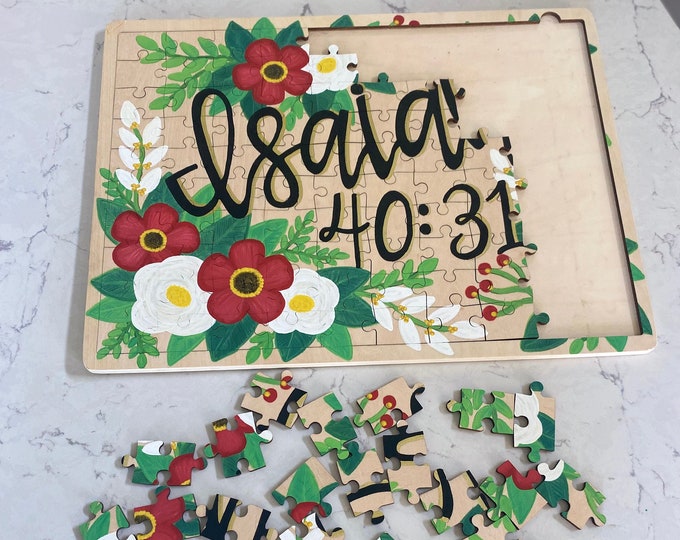 Customized Puzzle / Name Puzzle / Personalized Puzzle / Hand Painted ...