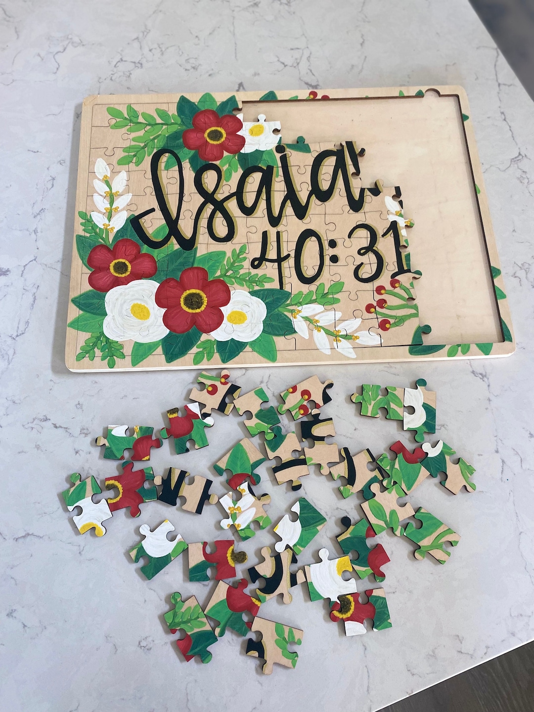 Customized Puzzle / Name Puzzle / Personalized Puzzle / Hand Painted ...