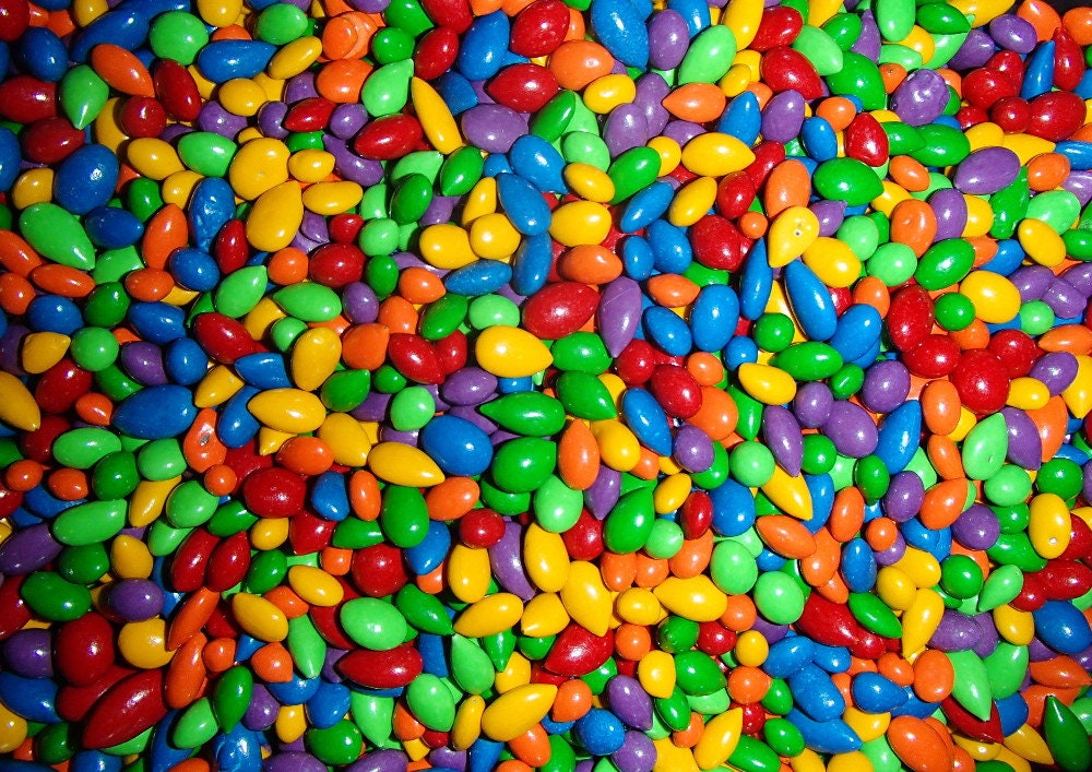 Sunbursts Rainbow Candy Coated Chocolatey Covered Sunflower Seeds - Etsy