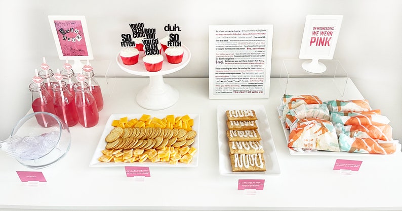 Mean Girls Food Labels Mean Girls Mean Girls Party Mean - Etsy
