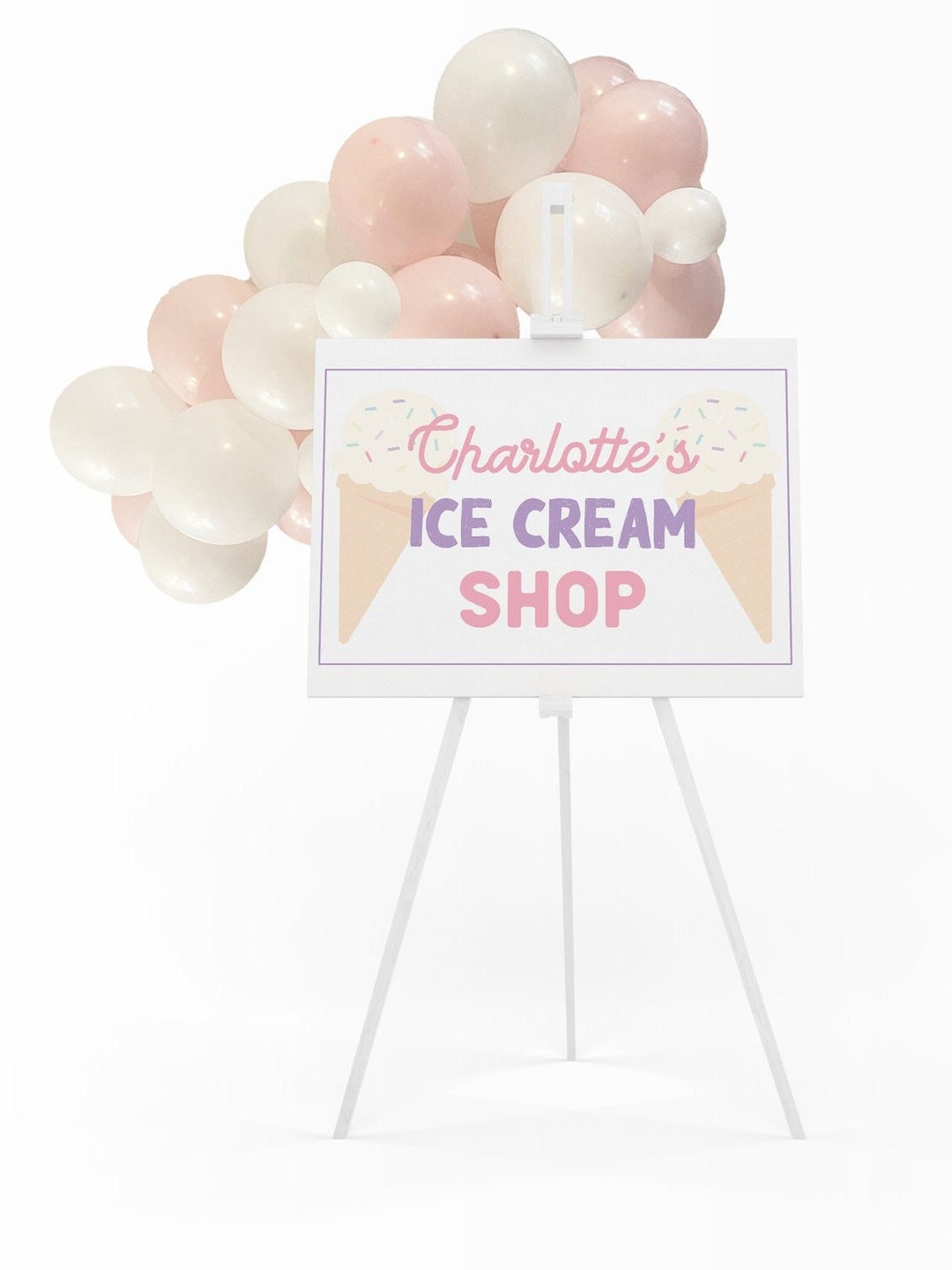 Ice Cream Welcome Sign Ice Cream Party Ice Cream Party - Etsy