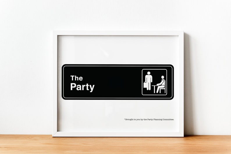 The Office Party Welcome Sign the Office Party the Office Party Decor ...