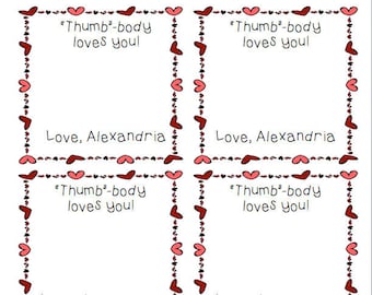 Thumb Body Loves You - Etsy