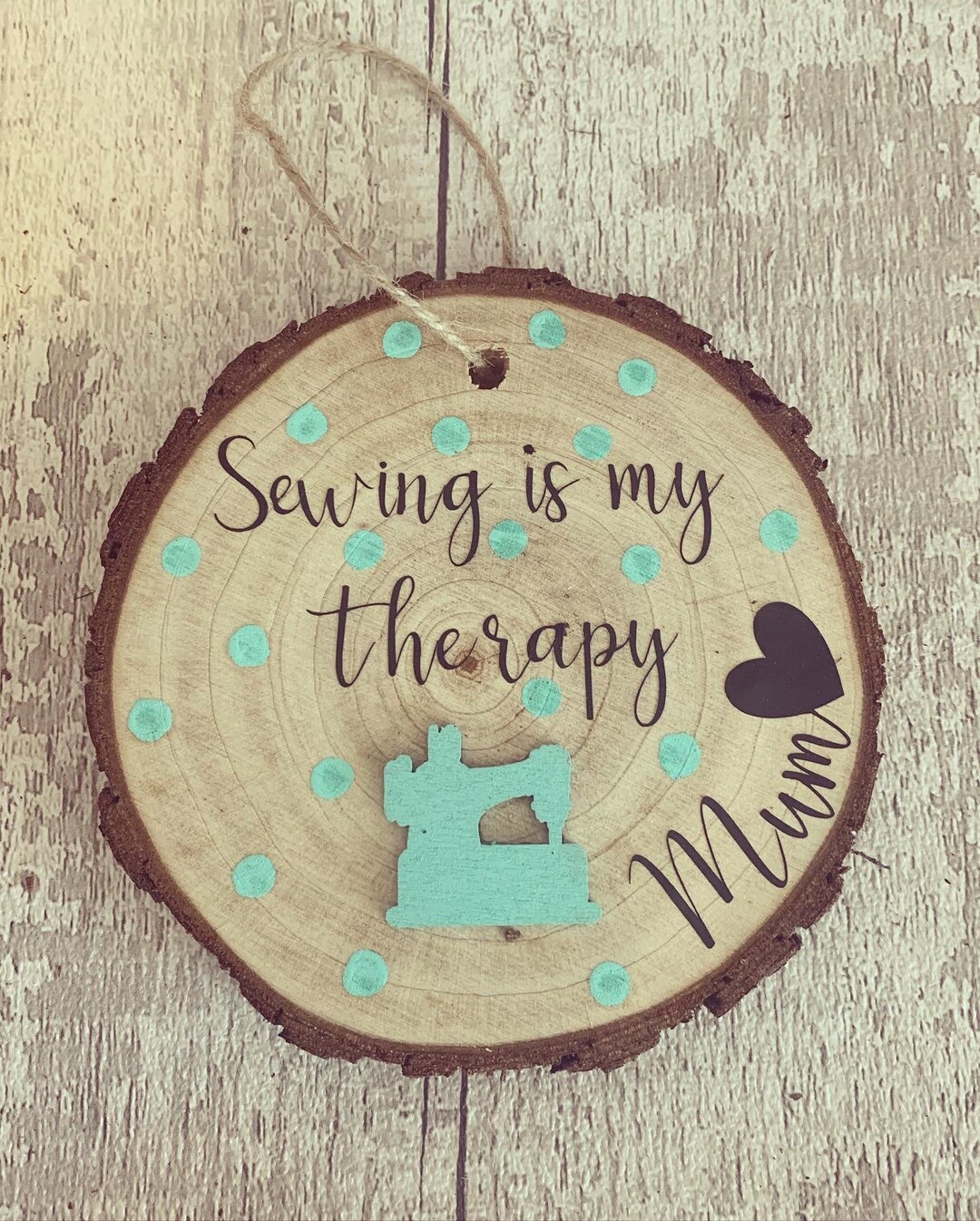 Sewing Bauble Sewing is My Therapy sewing Gift Sewing Decoration ...