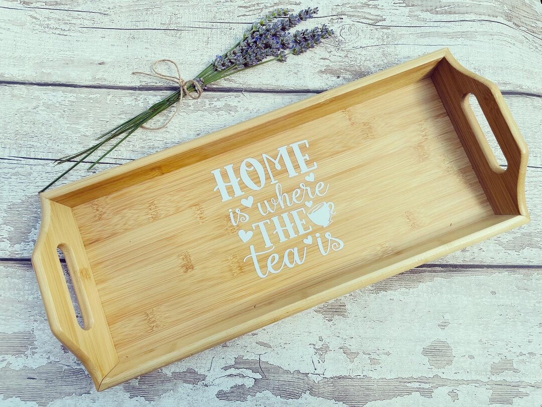 Personalised Tea Tray, Drinks Tray, Breakfast in Bed Tray, Personalised ...