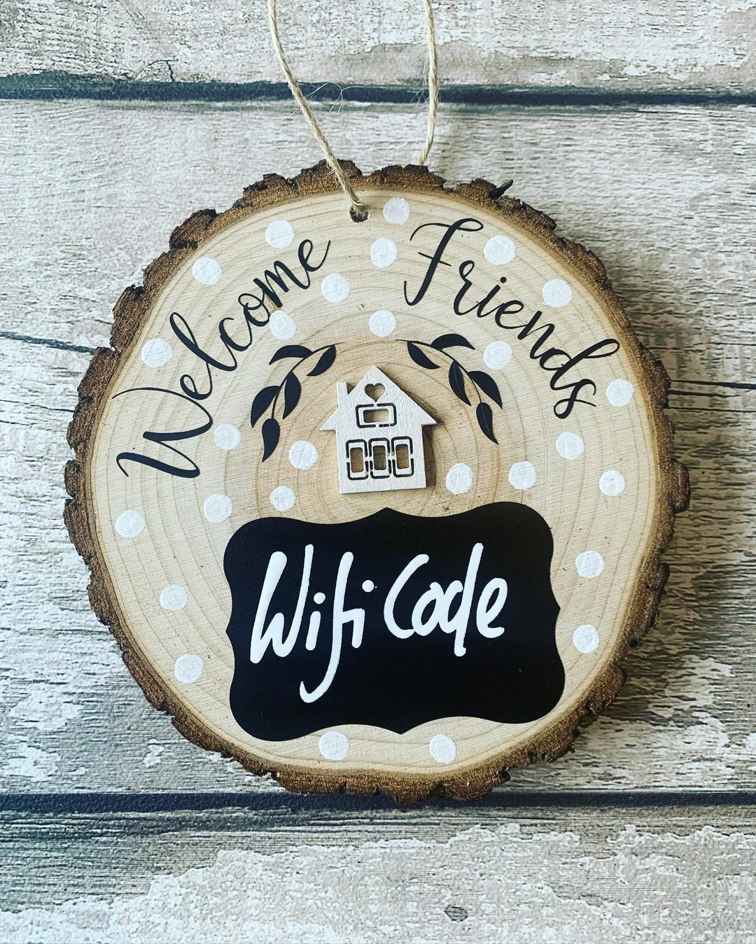 Rustic Wifi Password Plaque Wifi Code Wifi Board House - Etsy