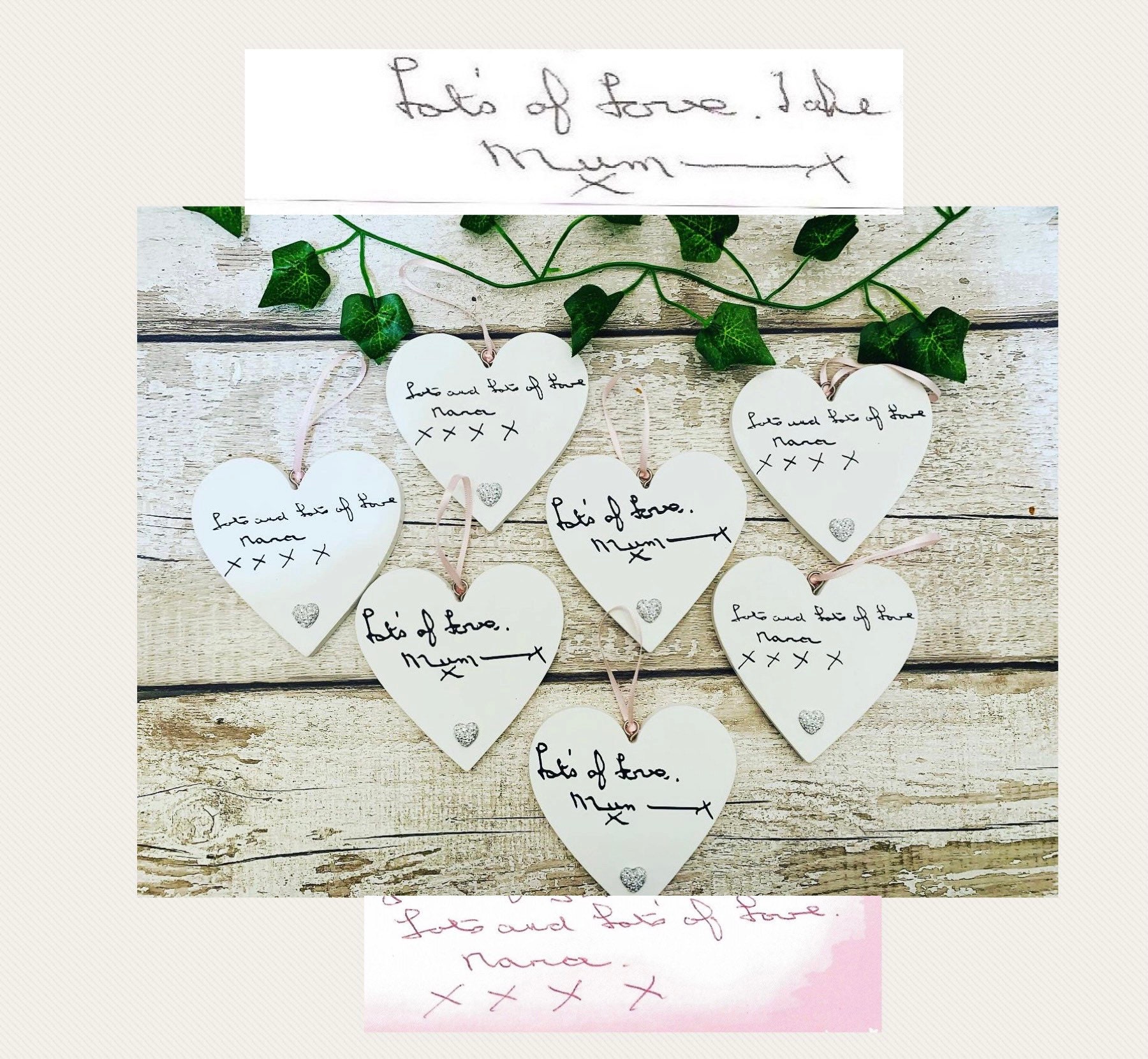 Handwritten gift handwriting from a loved one handwriting | Etsy