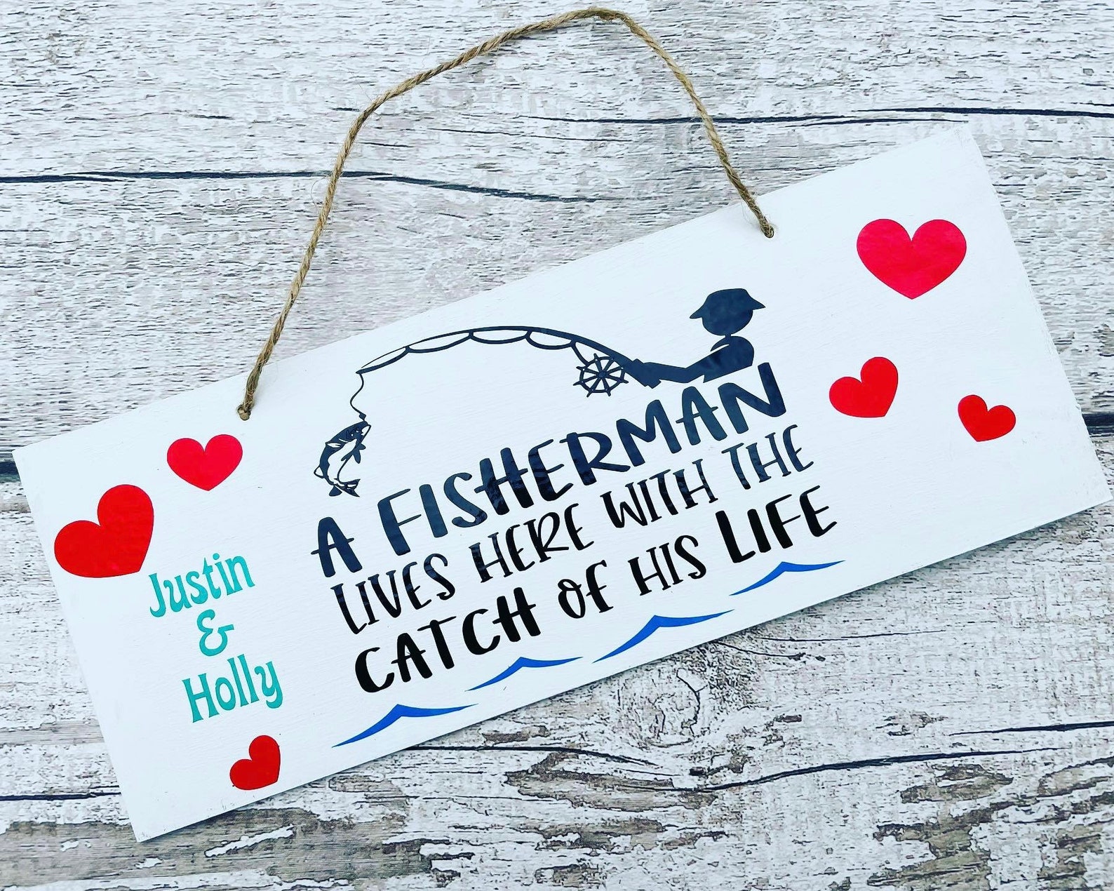 Personalised Fishing Signs Funny Fishing Sign Fisherman - Etsy UK