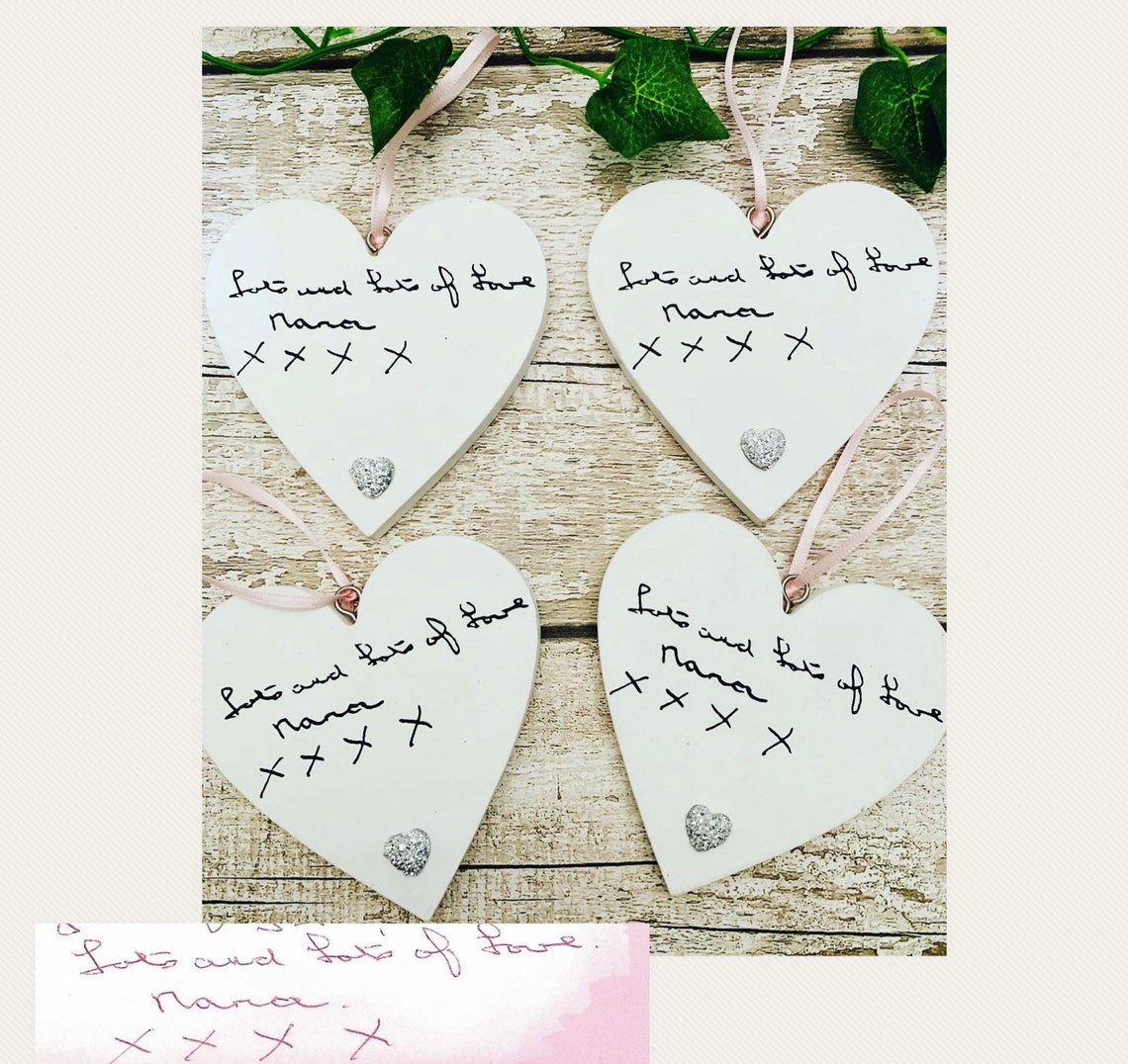 Handwritten gift handwriting from a loved one handwriting | Etsy