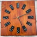 Handmade Wooden Domino Clock Upcylcled Clock Domino Clock - Etsy