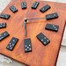 Handmade Wooden Domino Clock Upcylcled Clock Domino Clock - Etsy