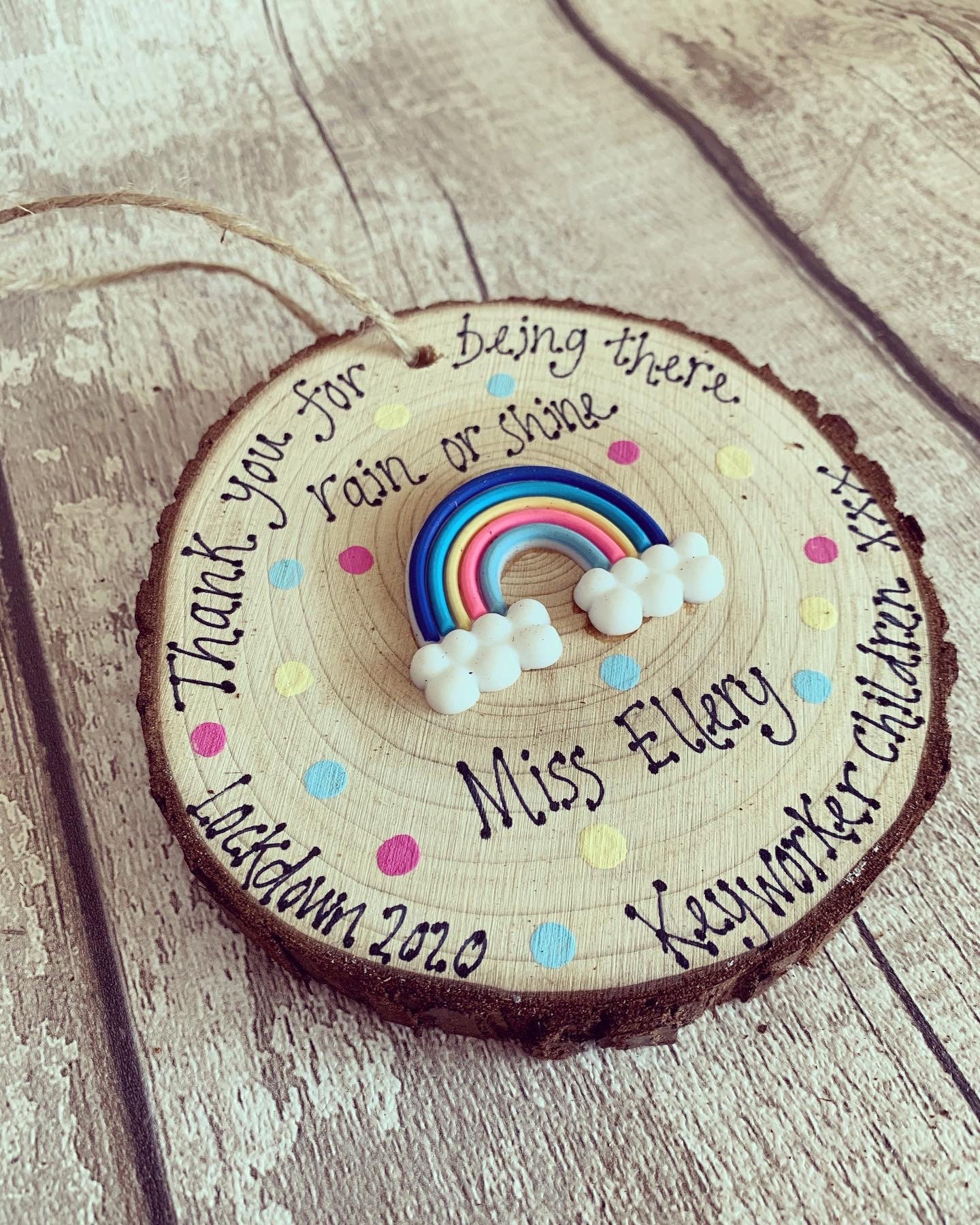 Rainbow Teacher Gift Thank You Teacher Plaque Teacher - Etsy UK