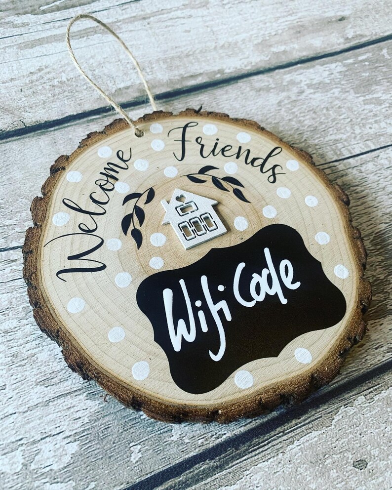 Rustic Wifi Password Plaque Wifi Code Wifi Board House - Etsy
