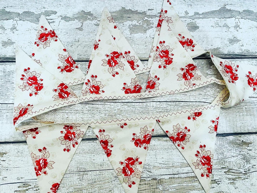 Garden Bunting,vintage Bunting, Floral Bunting, Afternoon Tea ...