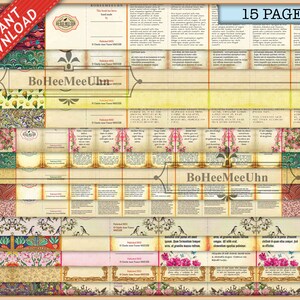 15 INSIDE PAGES for Book Covers 1/12 , 1:24 & 1/6th. 15 Amazing ...