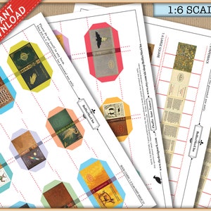 Halloween Fairy Magic Book Covers Vintage 1:24 12th & 6th Scale. Three ...