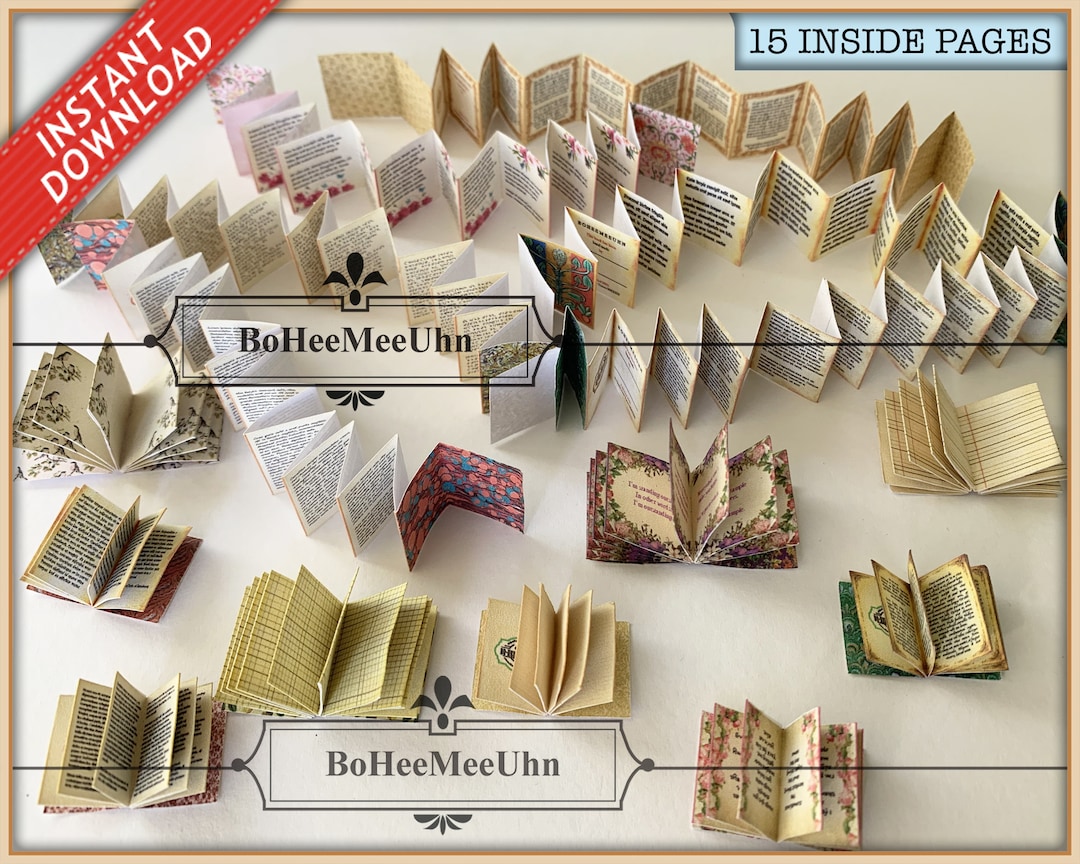 15 INSIDE PAGES for Book Covers 1/12 , 1:24 & 1/6th. 15 Amazing ...