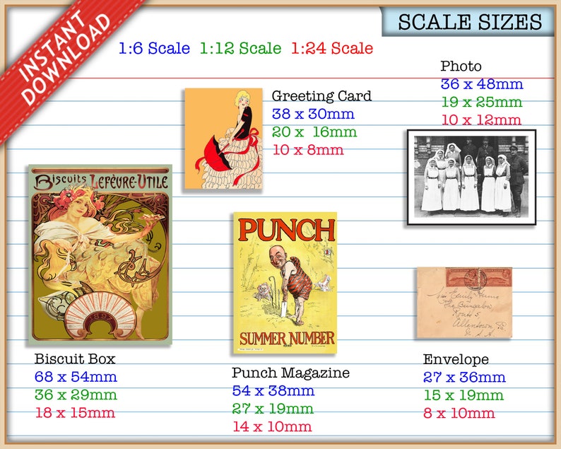 Keepsake 1920's Art Deco 3 Miniature Scales Memory Box Greeting Cards ...