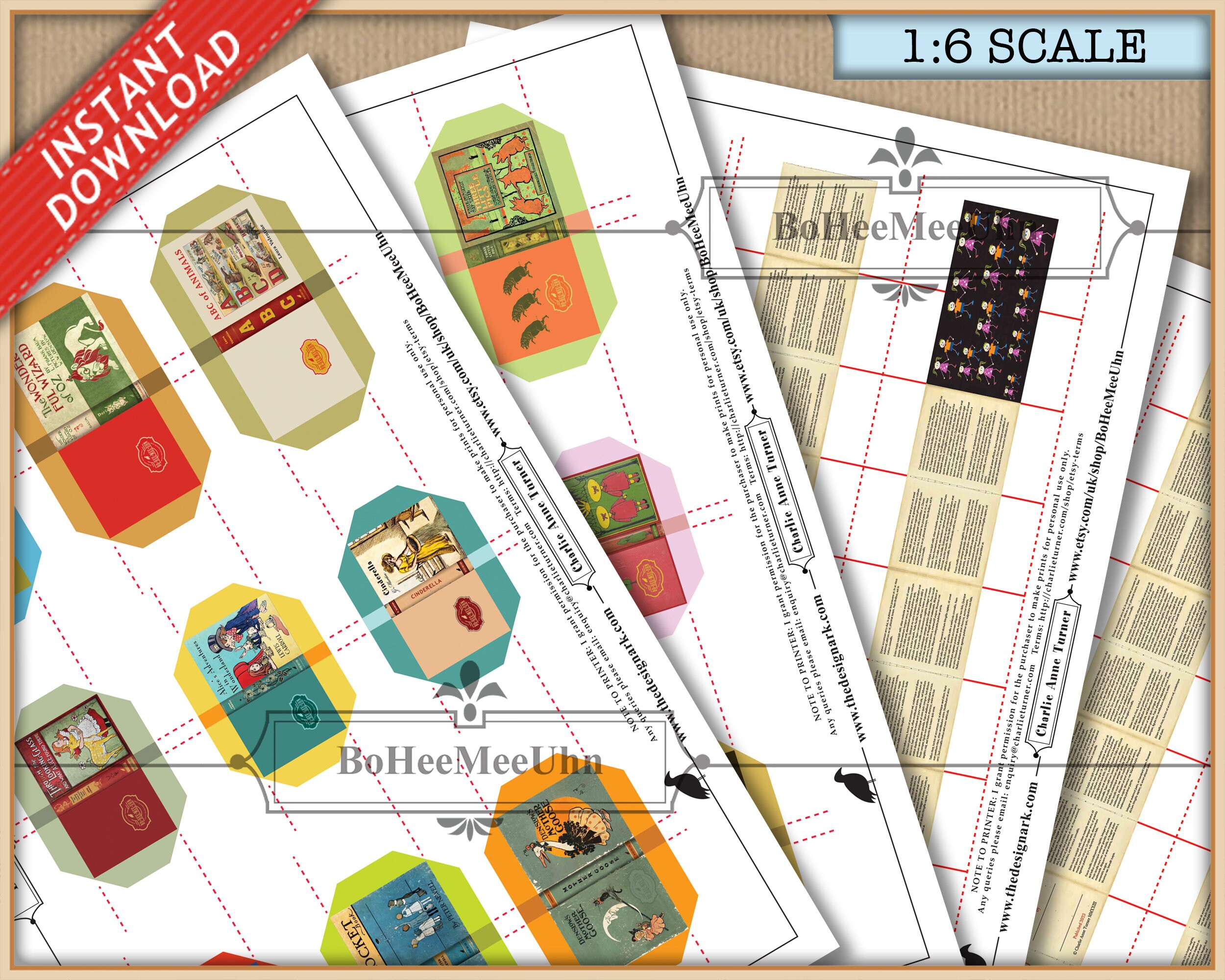 Childrens Book Covers X 15. With Inside Pages and Full Instructions ...