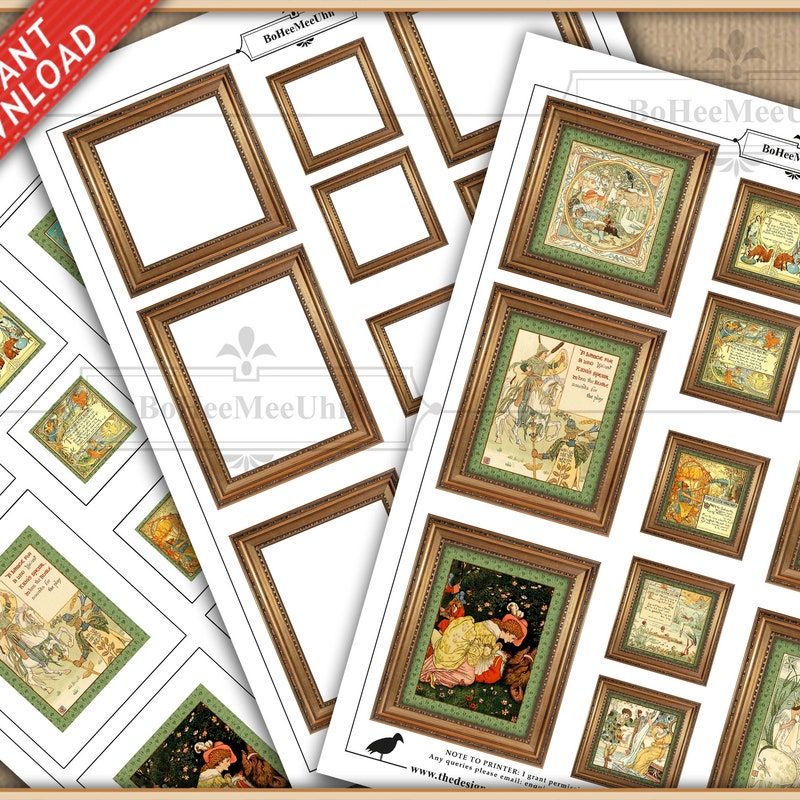 Printable Miniatures - Etsy