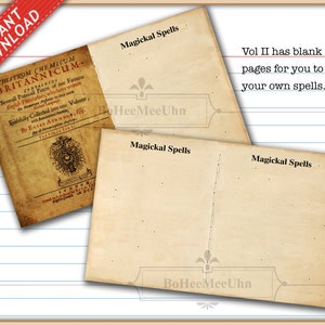 Magical Spells Dollhouse Miniature 2 Books. 4 Scales OPENABLE Miniature ...