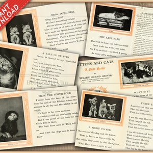 Miniature Openable 3 Scales Funny Cat Book. READABLE Instant Download ...