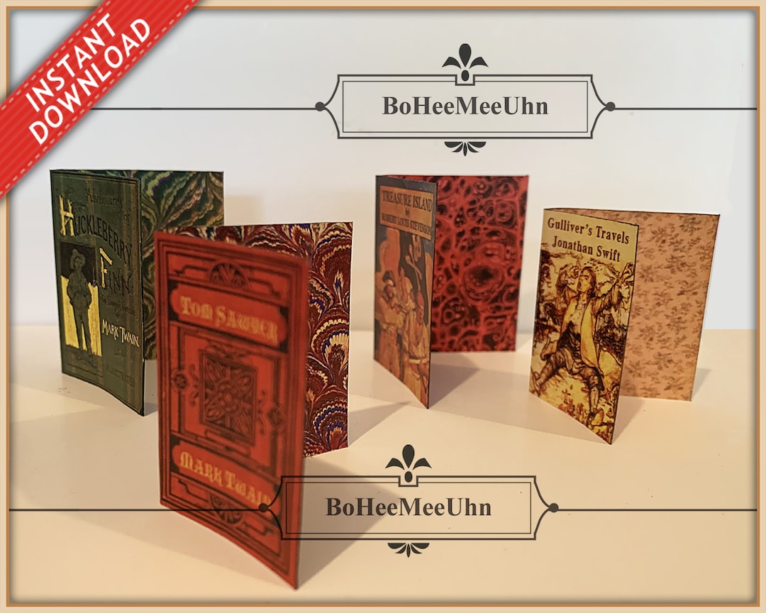 Classic Book End Papers Green 1:24 12th & 6th Scale. Marbled. DIY ...