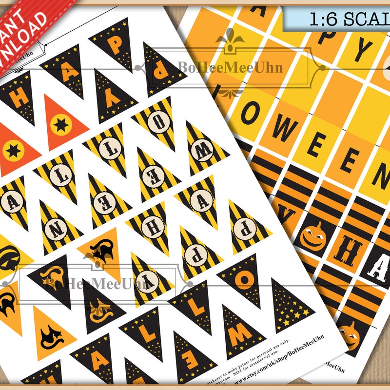 Halloween Bunting - Etsy