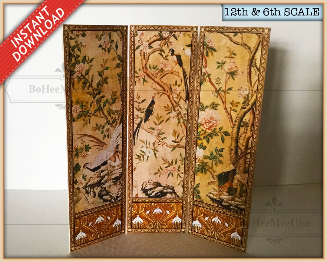 Dressing Room Chinese Three Folding Divider Dressing Panel - Etsy