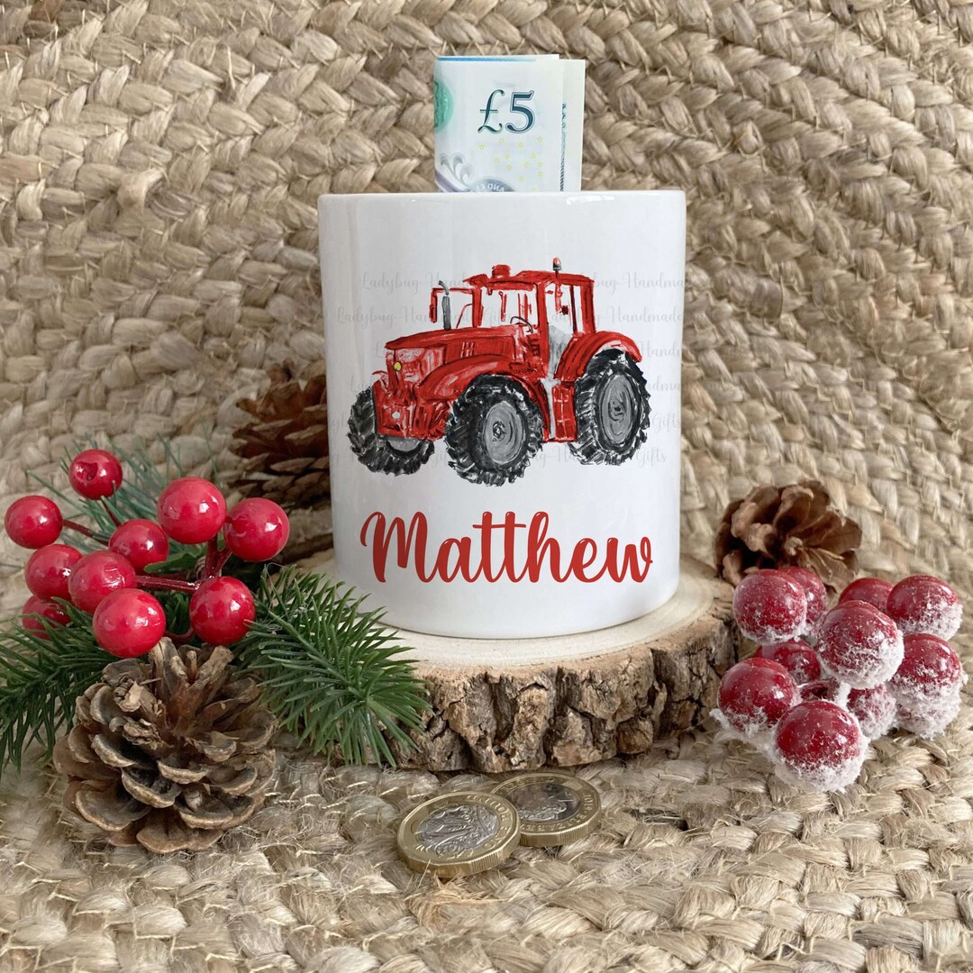 Money Box. Personalised Money Box. Coin Bank. Tractor Money Box ...