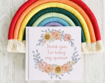 Will You Be My Confirmation Sponsor Card Personalized CONFIRMATION ...